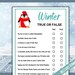 Winter True of False, Fun Wintertime Games, Winter Party Game ...