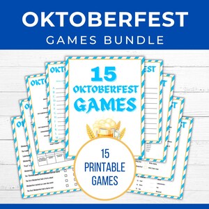 Oktoberfest 15 Party Games Bundle, Printable Adults Beer Party Games ...