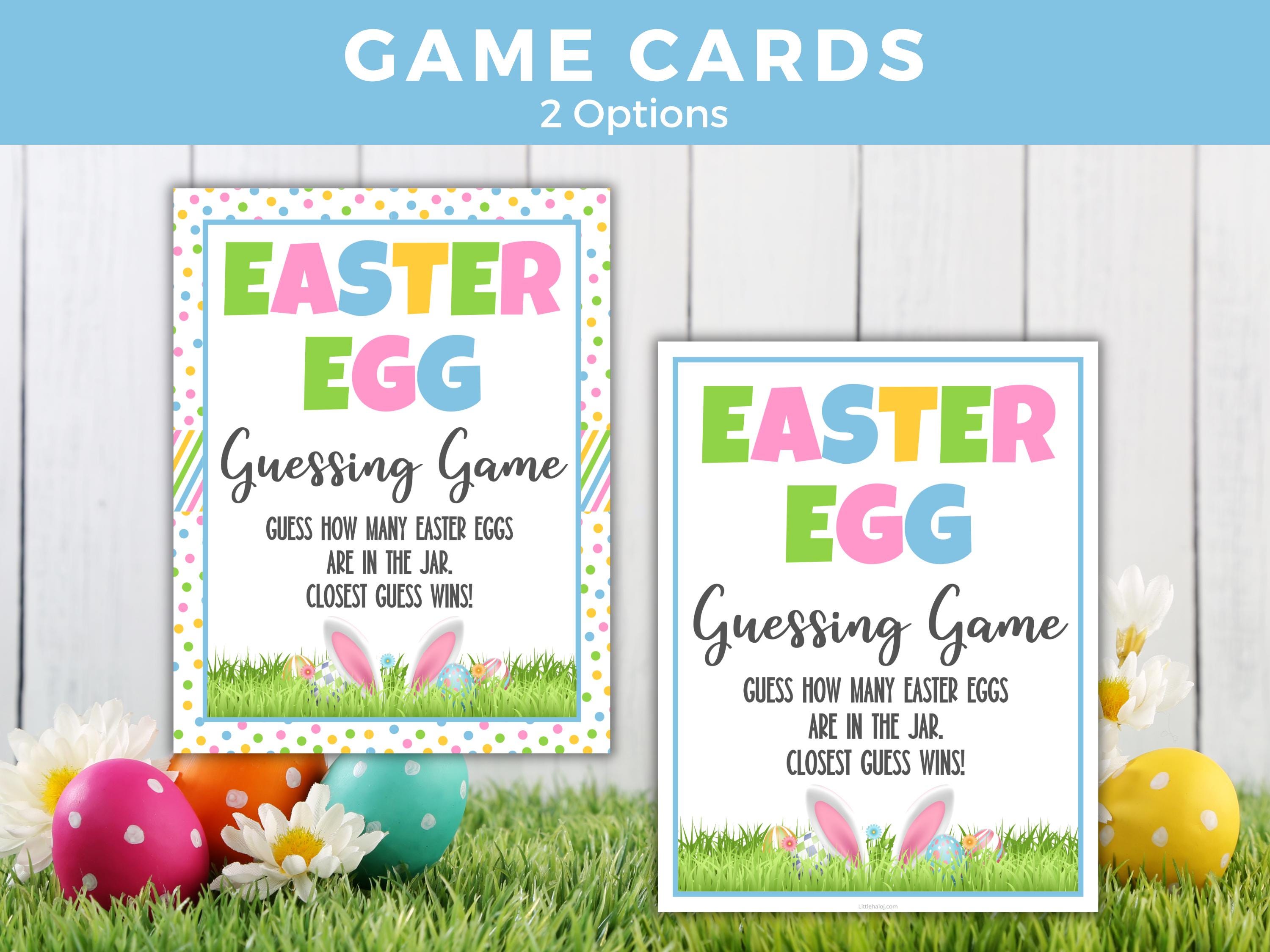 Easter Guessing Game, Easter Classroom Game, Senior Party Game, Guess ...