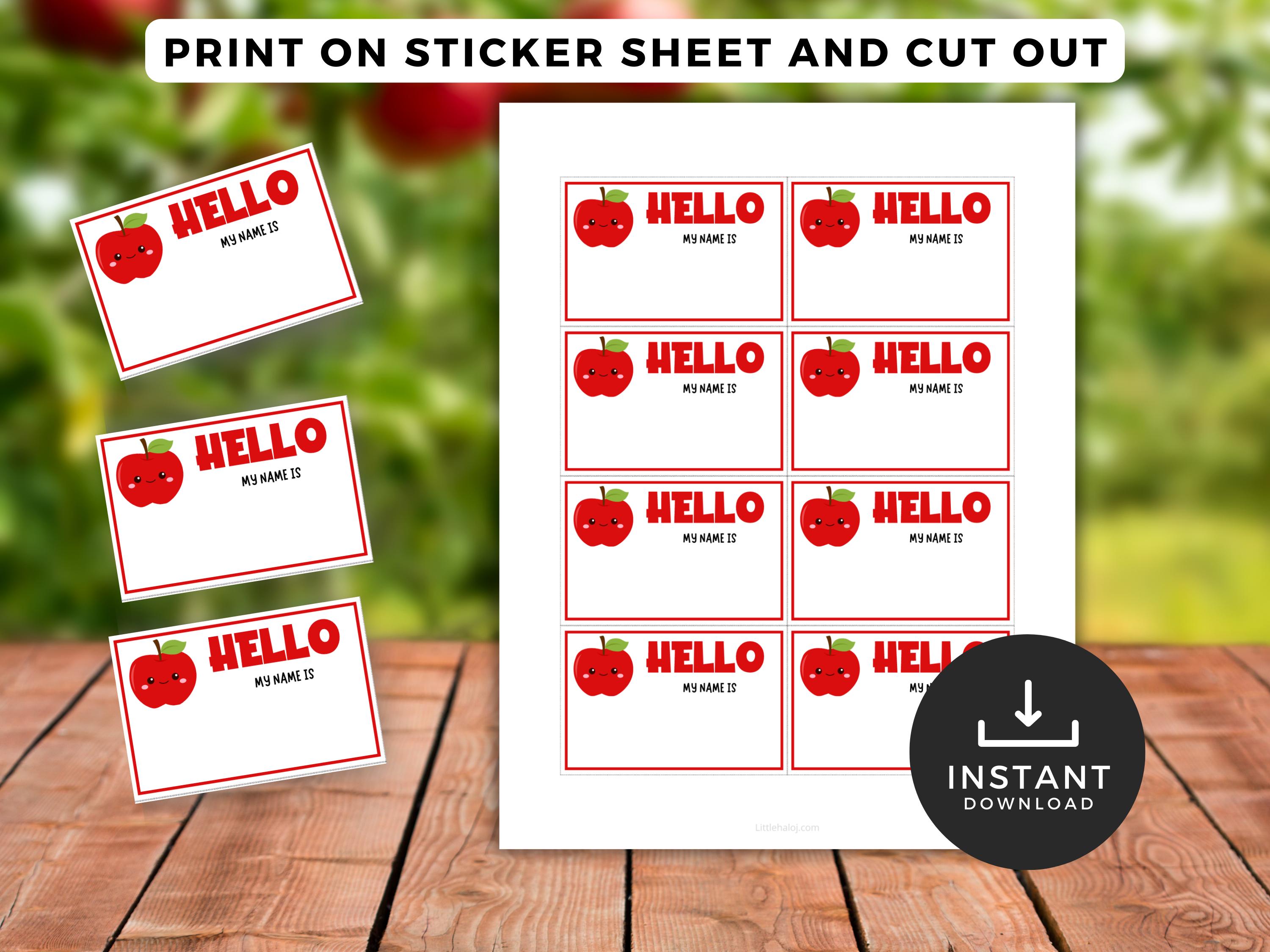 What's Your Apple Name Game, Printable Apple Party Game, Classroom Game ...