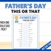 Father's Day This or That Game, Fun Dad Games, Would You Rather,father ...