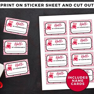 What's Your Valentine Name Game, Printable Valentine Party Game ...