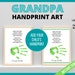 Grandpa Handprint Poem, Kids Handprint Art, Grandkids Handprint Art ...