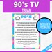 90s Printables Games Bundle,, 90s Printable Party Game, 1990s Trivia ...