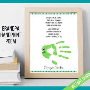 Grandpa Handprint Poem, Kids Handprint Art, Grandkids Handprint Art ...
