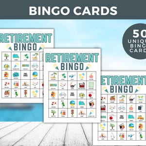 Retirement Bingo, Retirement Activity, Senior Citizen Game, Retired ...