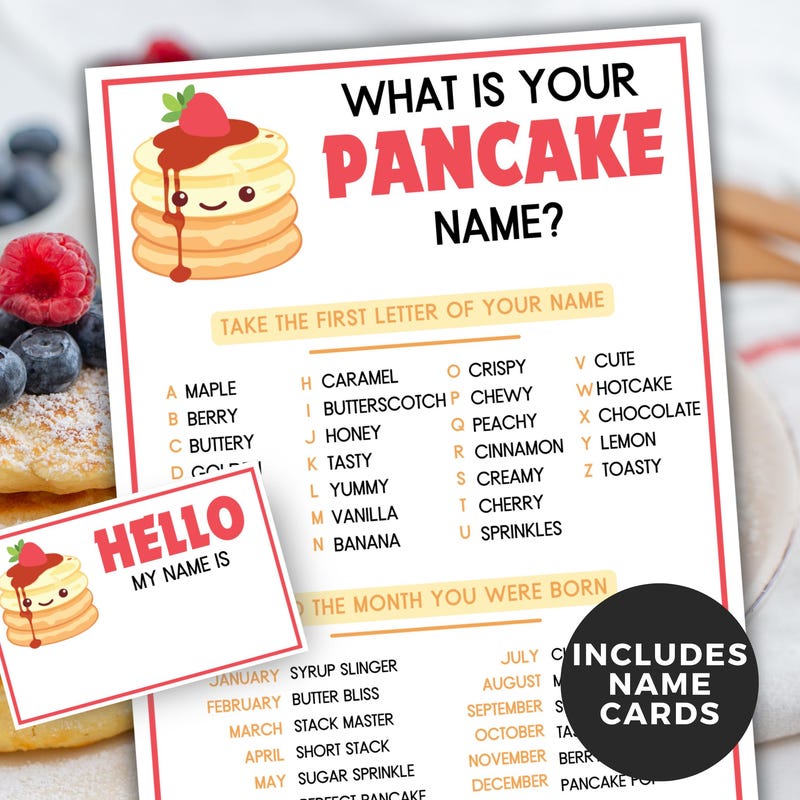 Pancake Party Kids - Etsy