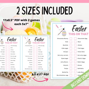 Easter This or That, Easter Would You Rather Game, Easter Bunny Fun ...