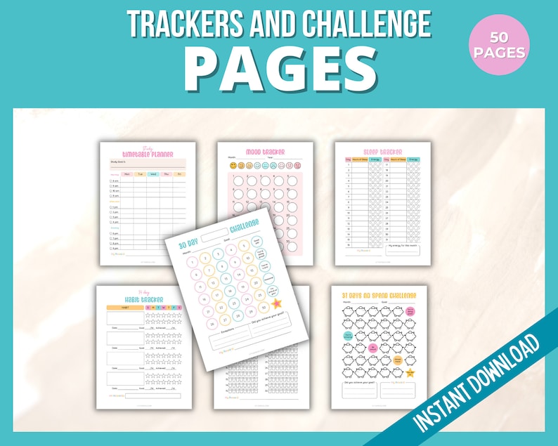 Kids Planner Printable Kids Daily Planner Daily Journal for - Etsy New ...