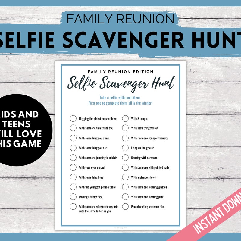 Scavenger Hunt Family Reunion - Etsy