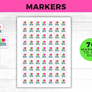 1980s Bingo Game, 80s Retro Party Game, 50 Printable 80s Bingo Cards ...