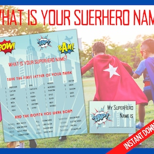 What is Your Superhero Name, What's Your Super Hero Name, Superhero ...
