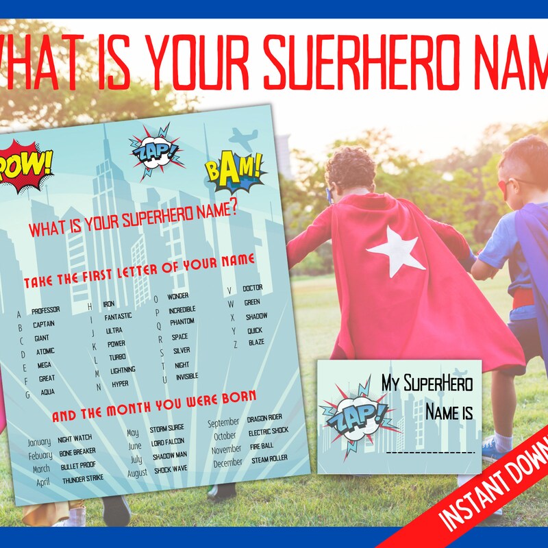 Superhero Party Sign - Etsy