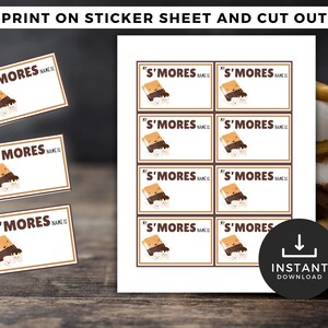 What's Your S'mores Name Game, Printable Smores Party Game, Camping ...