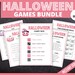 Pink Halloween Games Bundle, 22 Printable Halloween Games, Pastel ...