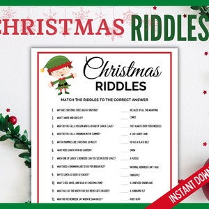 Christmas Riddles, Printable Xmas Games, Holiday Activities, Family Fun ...