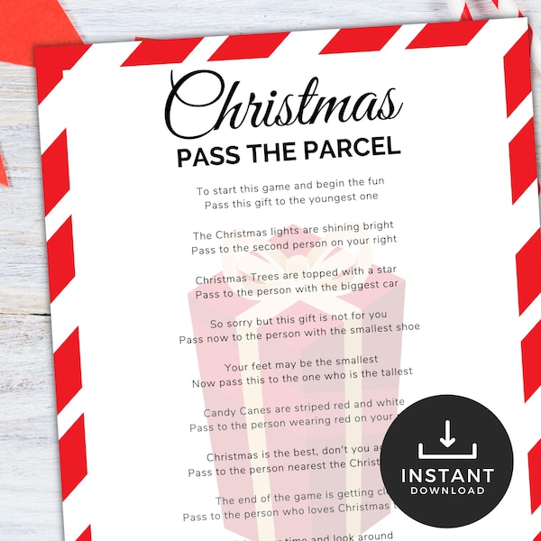 Printable Forfeits for Pass the Parcel - Etsy UK