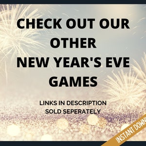 New Year's Eve Finish the Phrase, New Year's Eve Printable Party Game ...