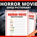 Halloween Horror Movie Emoji Pictionary, Halloween Printable Game ...