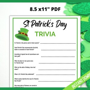 St Patrick's Day Trivia, St Patricks Day Games, Teen St Patricks Day ...