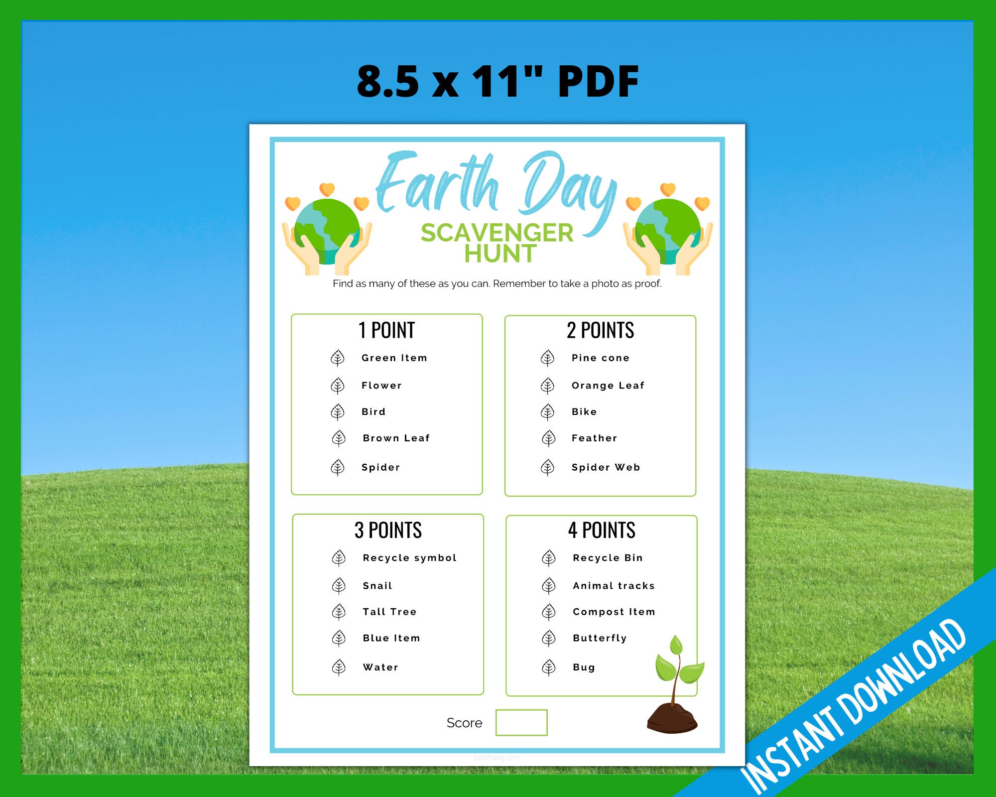 Earth Day Scavenger Hunt Earth Day Activity Earth Day Party - Etsy