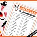 Halloween Movie Villain Match Up Halloween Printable Game - Etsy