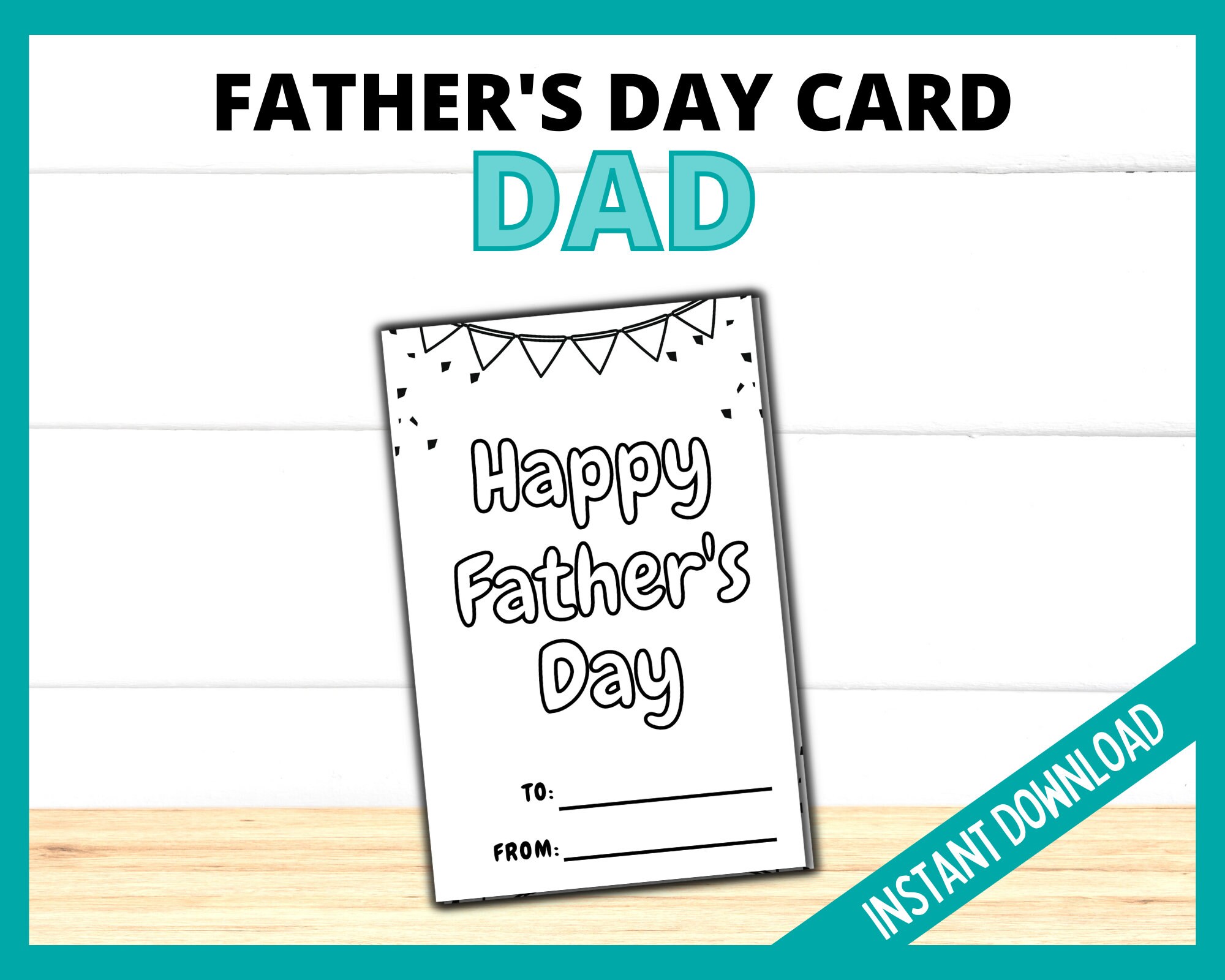 All About Dad Father's Day Card for Dad Kids Printable - Etsy