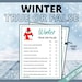 Winter True of False, Fun Wintertime Games, Winter Party Game ...