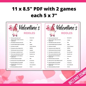 Valentine Riddles for Kids, Printable Valentine's Day Jokes, Valentines ...