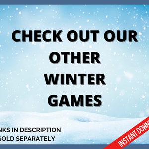 Winter Candy Dice, Wintertime Dice Game Cold Weather Fun Game for Kids ...