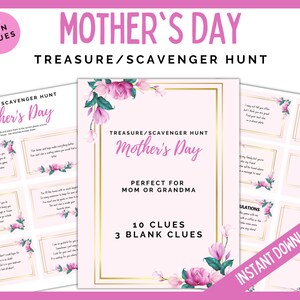 Mother's Day Scavenger Hunt Mother's Day Treasure | Etsy