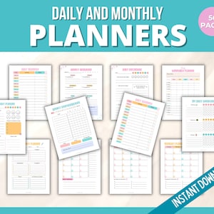 Kids Planner, Printable Kids Daily Planner, Daily Journal for Kids, 50 ...