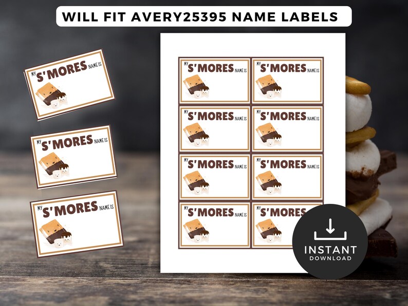 What's Your S'mores Name Game, Printable Smores Party Game, Camping ...
