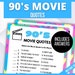 90s Printables Games Bundle,, 90s Printable Party Game, 1990s Trivia ...