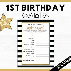 1st Birthday Party Games, First Birthday Party Games, Who Knows the ...