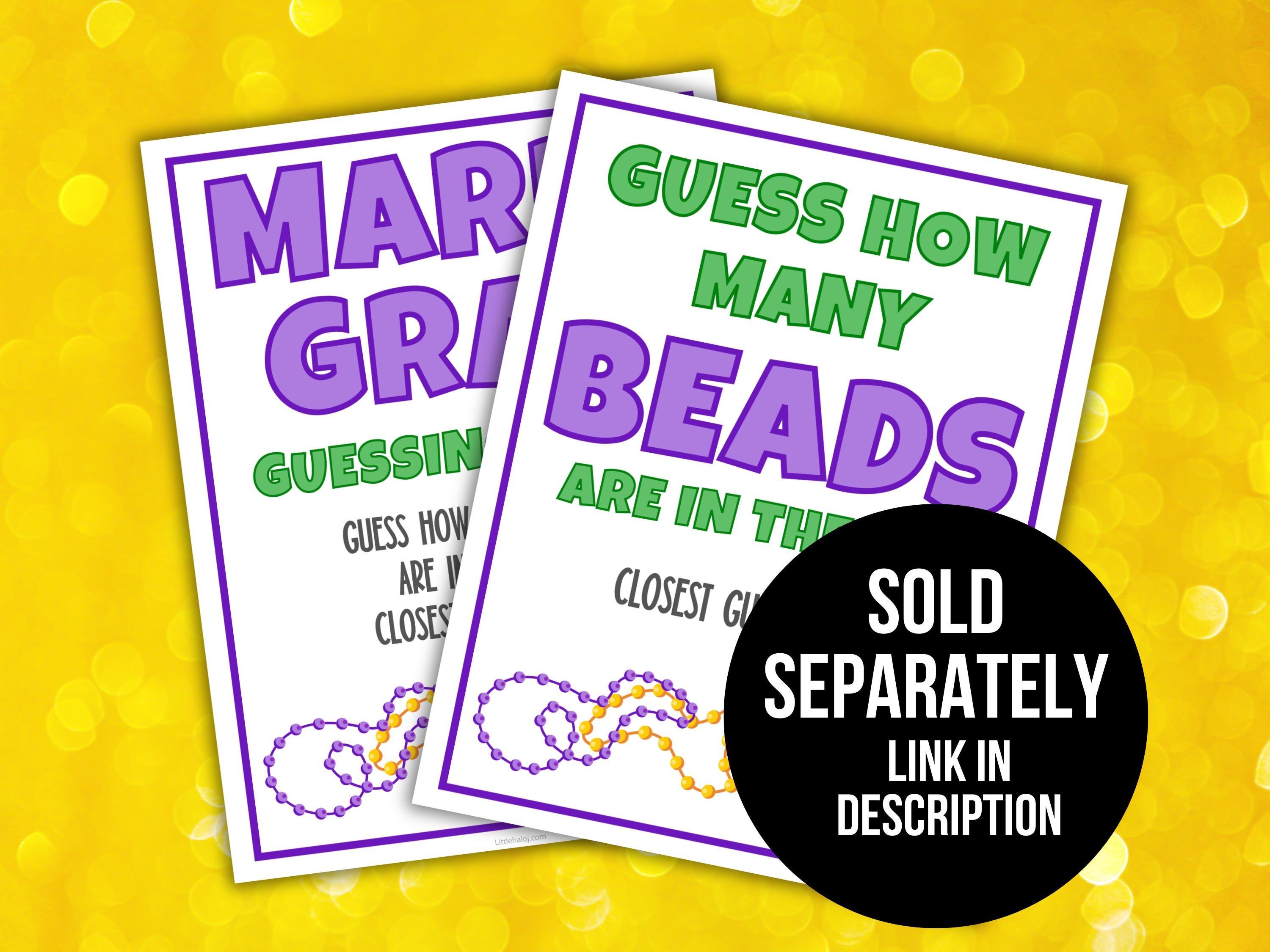 Mardi Gras Think Fast Game, Printable Mardi Gras Game, Mardi Gras ...