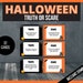 Halloween Truth or Scare, Truth or Dare Halloween Game, Halloween ...