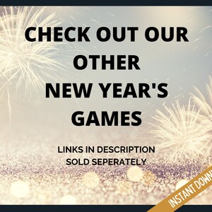 New Year's Eve Word Scramble, New Year's Eve Party Printable Games ...