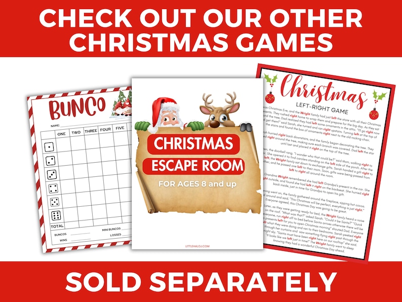 Christmas Think Fast Game, Christmas Printable Game, Christmas Family ...