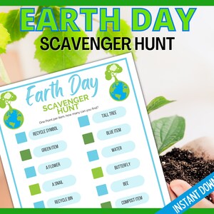Earth Day Scavenger Hunt, Earth Day Activity, Earth Day Party Games ...
