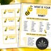 What's Your Bee Name Game, Printable Bee Party Game, Birthday Party Fun ...