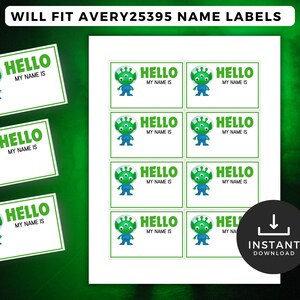 What's Your Alien Name Game, Printable Alien Party Game, Birthday Party ...