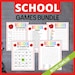 Back to School Printable Games Bundle, Classroom Activity, School Games ...