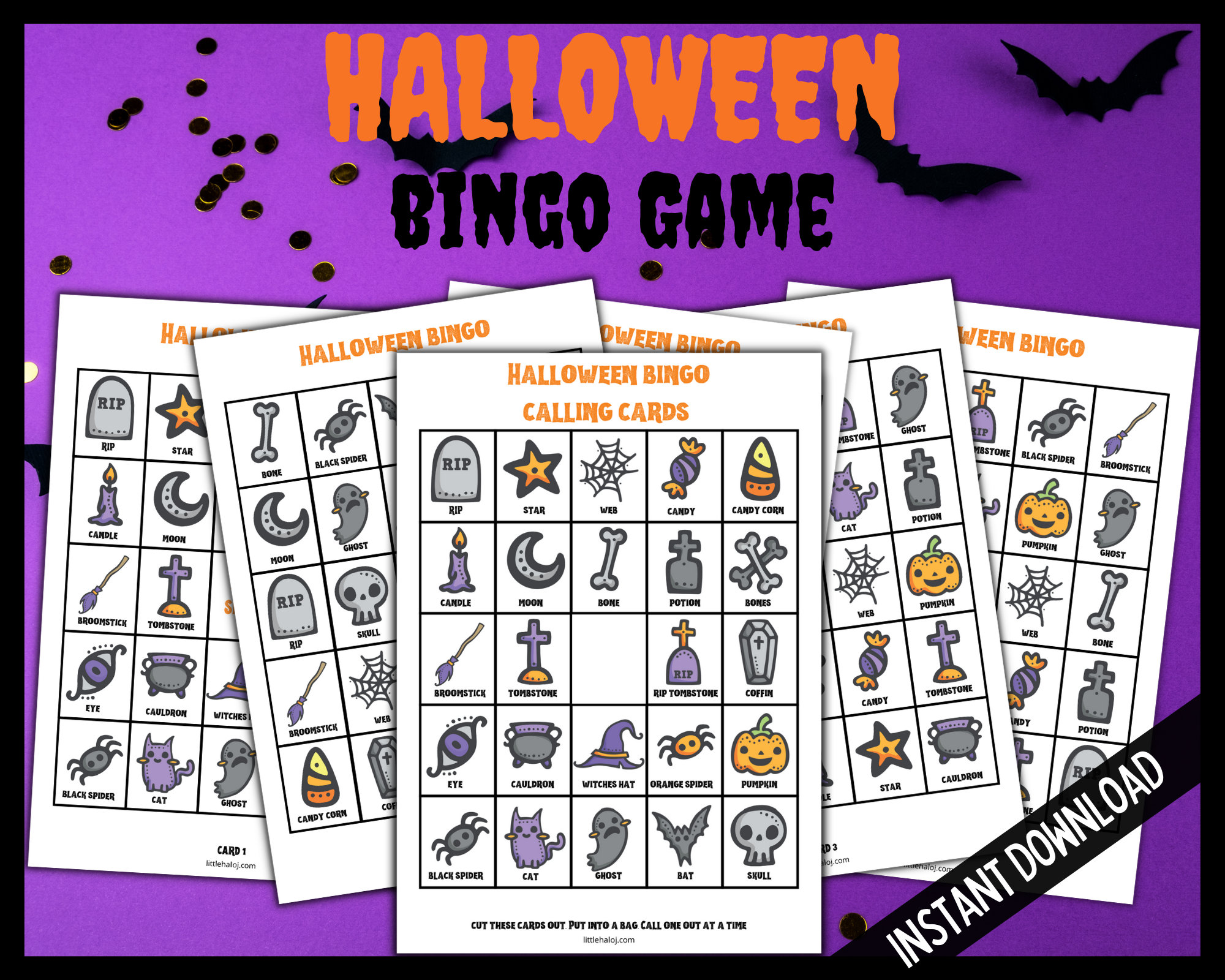 Halloween Games Kids Bundle 8 Halloween Printable Games for - Etsy