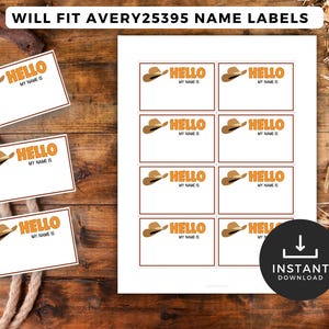What's Your Cowboy Name Game, Printable Cowboy Party Game, Western ...