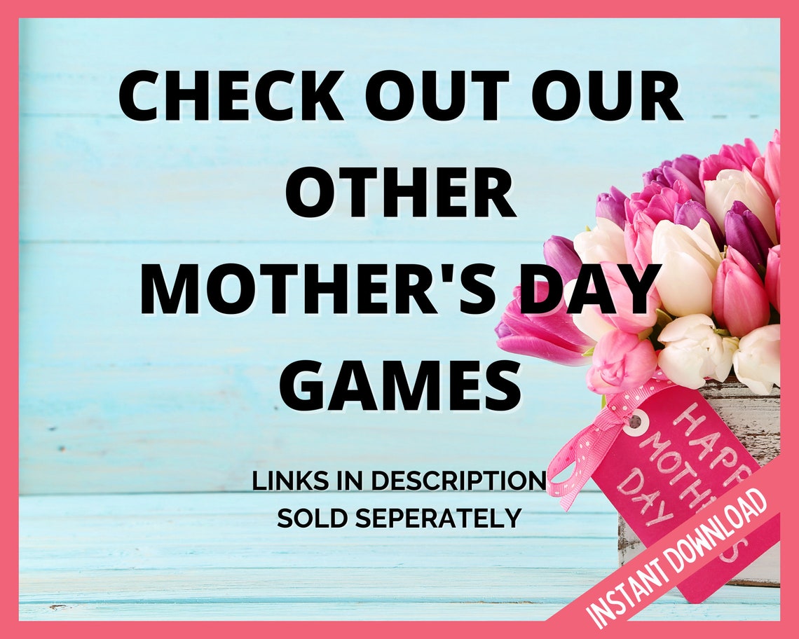 Mothers Day Scavenger Hunt Clues Mothers Day Treasure Hunt - Etsy