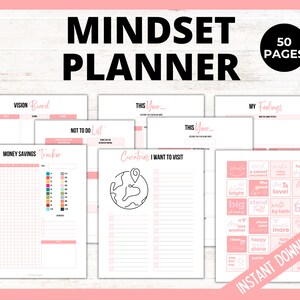 Teen Mindset Planner, Printable Teen Daily Journal, Daily Journal for ...