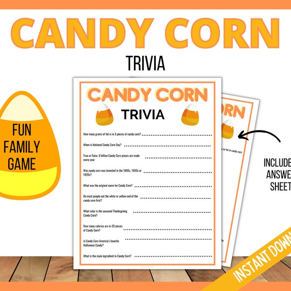 Candy Corn Printable - Etsy