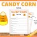 Candy Corn Trivia, Halloween Candy Trivia Game, Printable Halloween ...