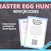 QR Code Easter Treasure Hunt for Teens, Easter Egg Scavenger Hunt With ...